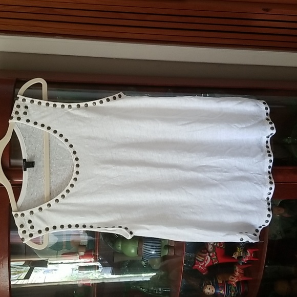 J. Crew | Tops | J Crew Edgy White Linen Tank 33 | Poshmark